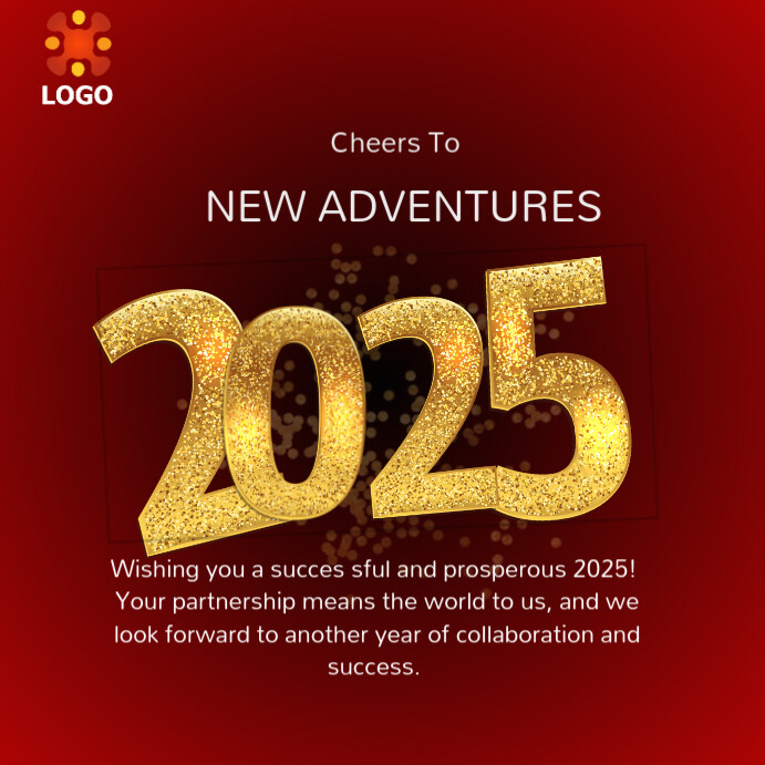 Copy of Red Maximalist New Year Business Instagram Post | PosterMyWall