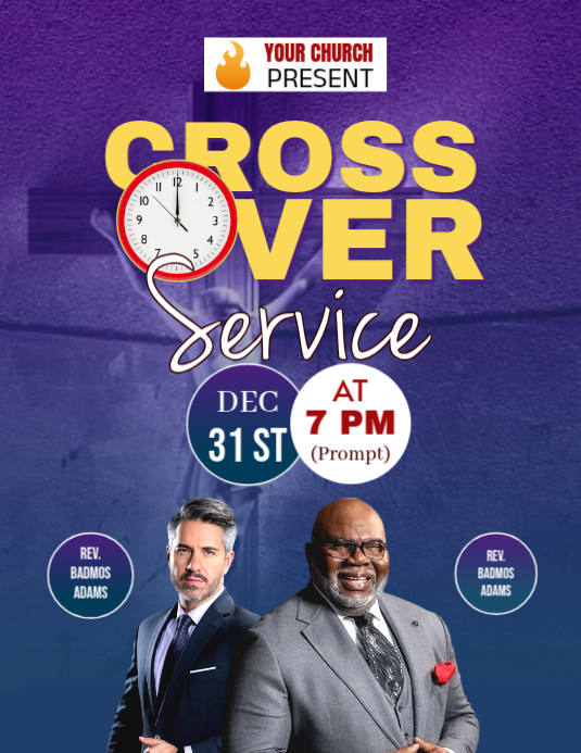 Red Maximalist New Year Service Flyer Flyer (us Letter) Template ...