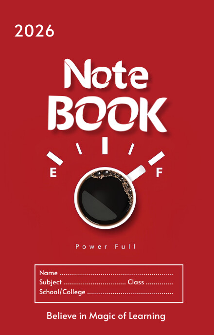 Copy of Red Maximalist Notebook Wattpad Cover | PosterMyWall