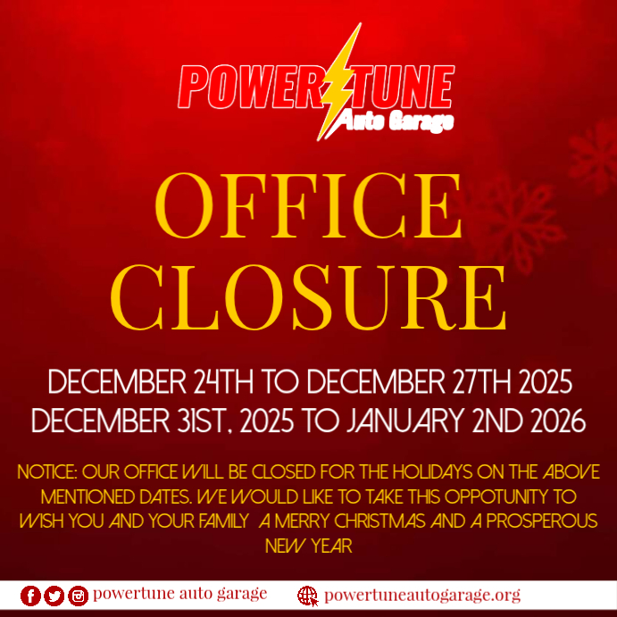 Red Maximalist Office Closure For Christmas Instagram Post Template ...