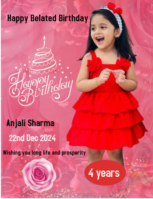 Red Maximalist P Flyer (us Letter) Template | PosterMyWall