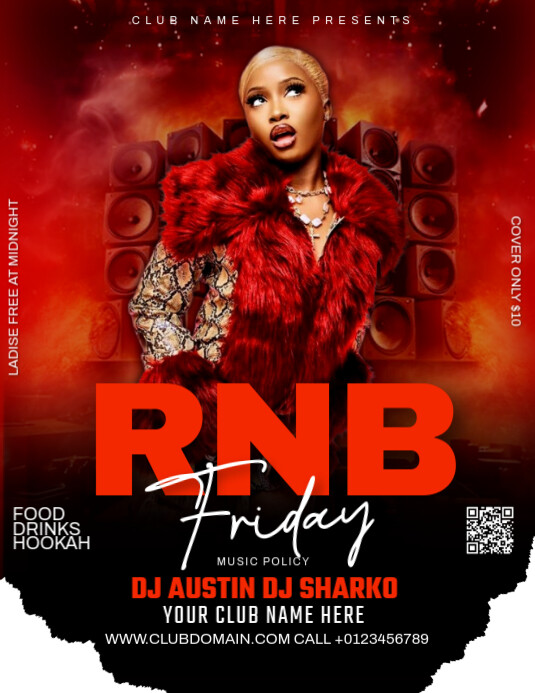 Plantilla de Red Maximalist Party Flyer Flyer (us Letter) | PosterMyWall