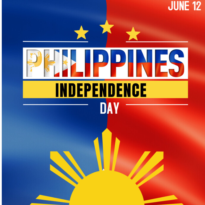 Red Maximalist Philippines Independence Day Online Design Flyer ...
