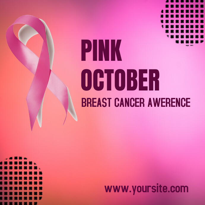 Red Maximalist Pink October Instagram Post Template | PosterMyWall