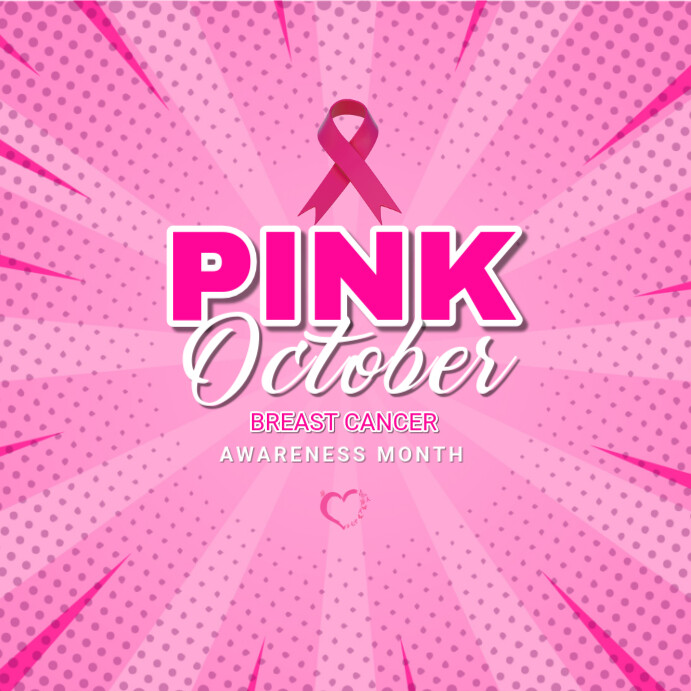 Copy of Red Maximalist Pink October Instagram Post | PosterMyWall