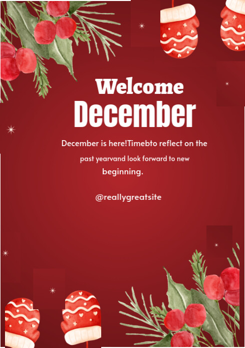 Red Maximalist Red A2 Template | PosterMyWall