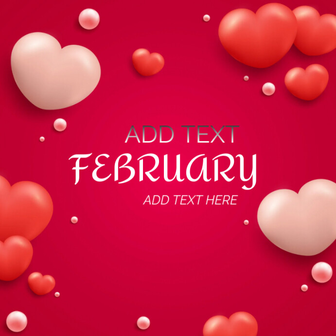 Red Maximalist Red Background For Season Of Love, February ( Valentine ...