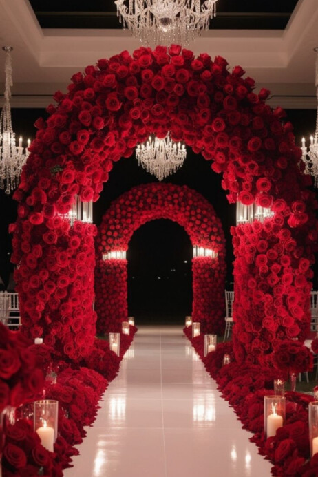 Red Maximalist Red Carpet Poster Template | PosterMyWall