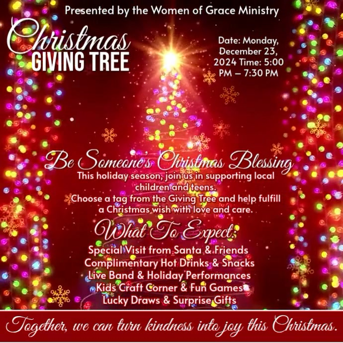 Red Maximalist Red Maximalist Christmas Angel Tree Instagram Post ...