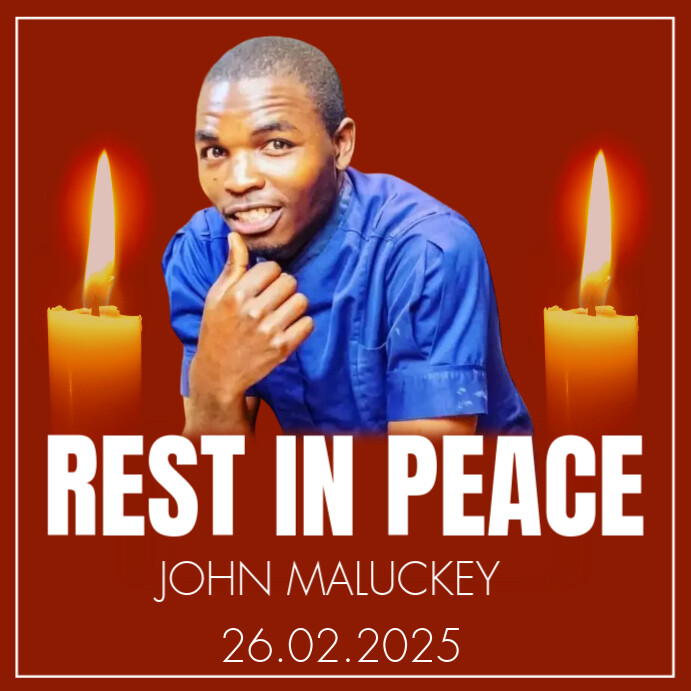 Red Maximalist Rest In Peace Instagram Post Template | PosterMyWall