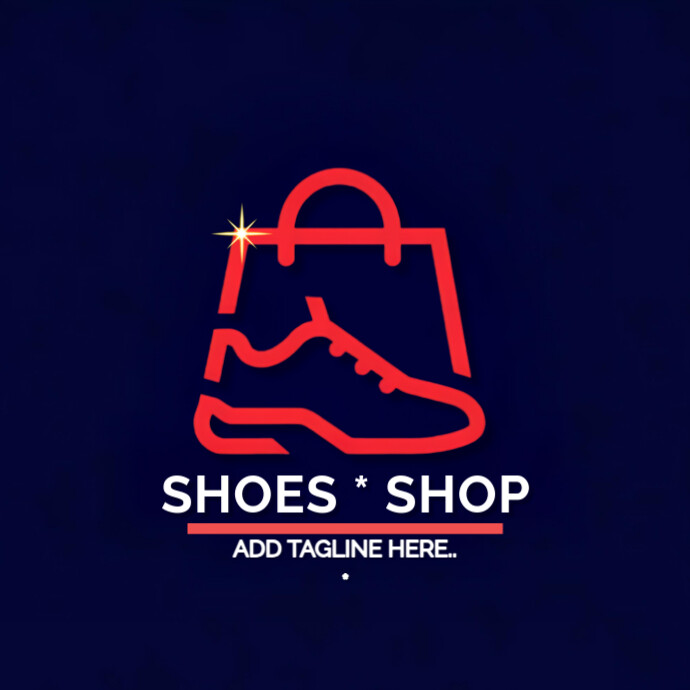 Red Maximalist Shoes 👠 Shop Logo Template Logo | PosterMyWall