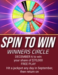 spin to win flyers Template | PosterMyWall