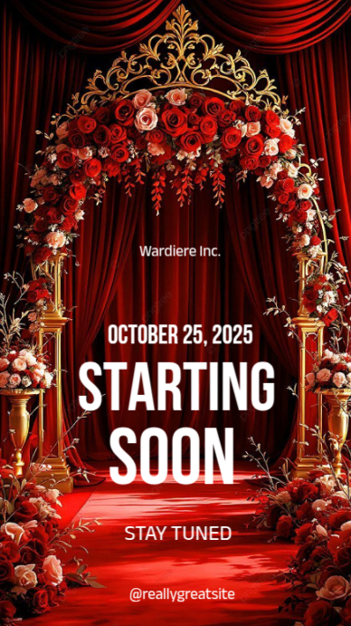 Red Maximalist Starting Soon Starting Soon Design Starting Soon Poster ...