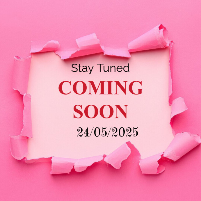 Copy of Red Maximalist Stay Tuned Coming Soon Instagram Post | PosterMyWall