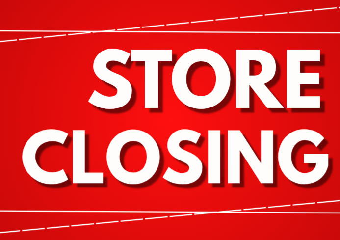 Red Maximalist Store Closing A1 Template | PosterMyWall