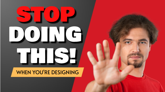 Red Maximalist Thumbnail Youtube Thumbnail Template | PosterMyWall