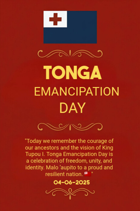 Tonga Emancipation Day - Today's Holiday - English - The Free ...