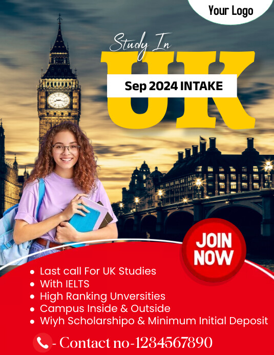 Red Maximalist Uk Flyer (us Letter) Template | PosterMyWall