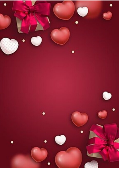 Red Maximalist Valentine's Day Background Template A1 | PosterMyWall