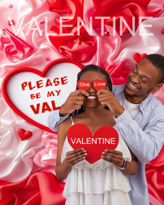 Red Maximalist Valentine’s Night Out Editable Design Instagram Portrait ...