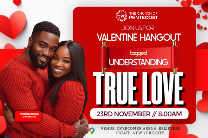 Copy of Red Maximalist Valentine Day Flyer Poster | PosterMyWall