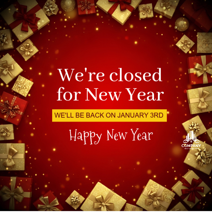 Red Maximalist We Are Closed Instagram Post Template | PosterMyWall
