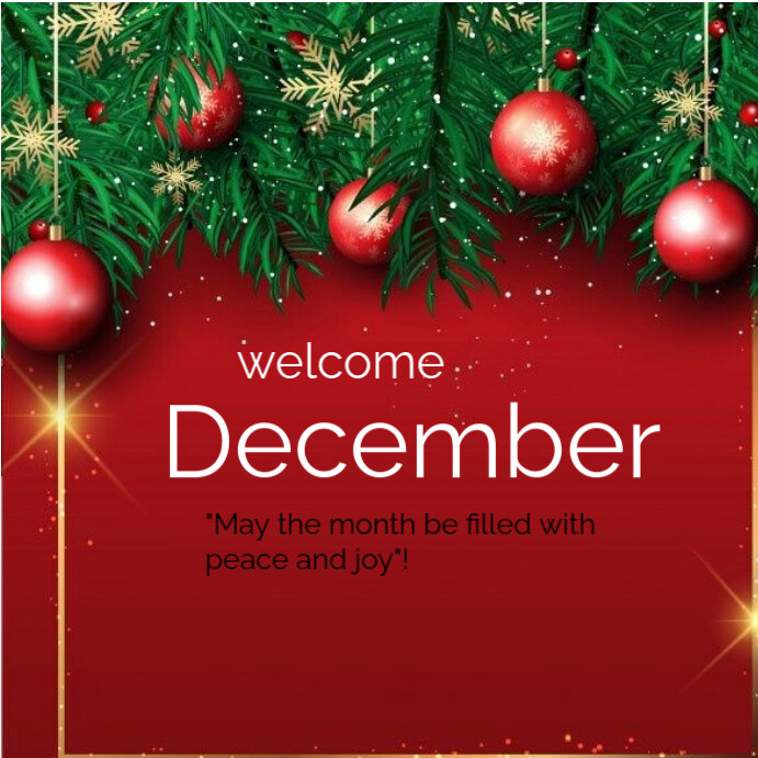 Welcome December Template | PosterMyWall