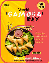 Samosa Food Flyer Design Template | PosterMyWall