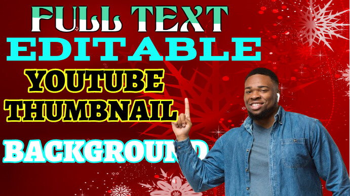 Red maximalist YouTube thumbnail background Template | PosterMyWall