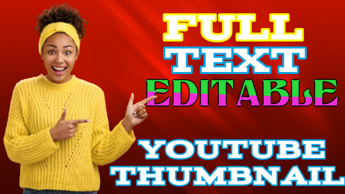 Red Maximalist Youtube Thumbnail Youtube Thu Template | PosterMyWall