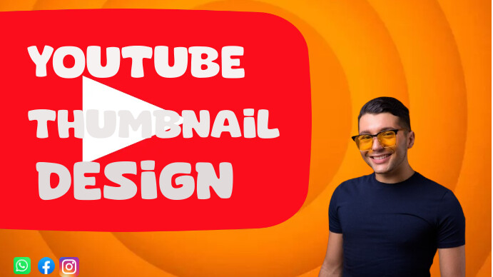 Red Maximalist Youtube Thumbnail Youtube Thu Template | PosterMyWall