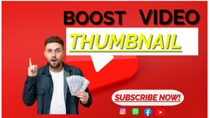Modèle Red Maximalist Youtube Thumbnail Youtube Thumbnail | PosterMyWall