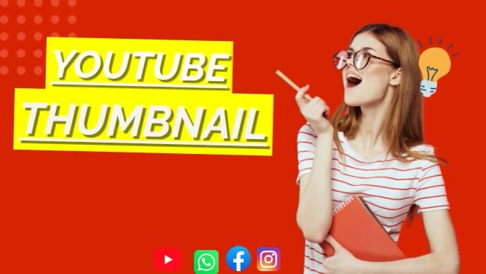Red Maximalist Youtube Youtube Thumbnail Template | PosterMyWall