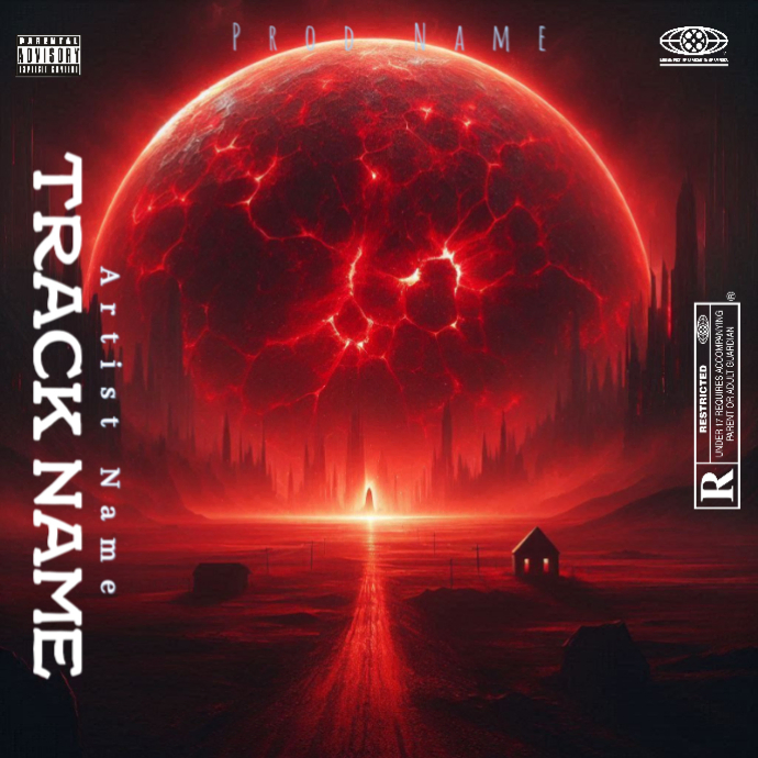 Red mixatpe album cover Template | PosterMyWall