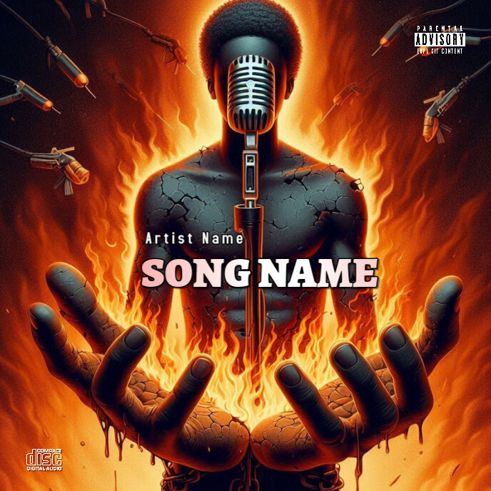 Red Mixtape Album Cover Template | PosterMyWall