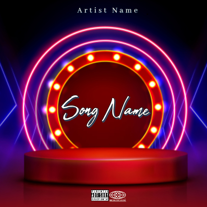 Red Mixtape Album Cover Template | PosterMyWall