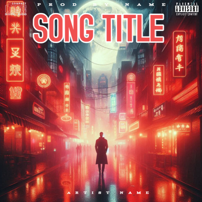 Red Mixtape Album Cover Template | PosterMyWall