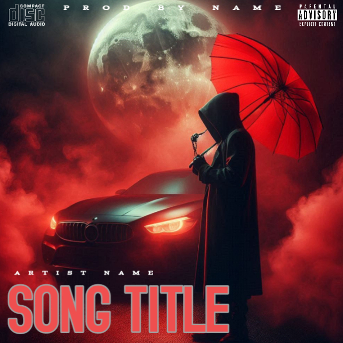 Plantilla de Red Mixtape Album Cover | PosterMyWall