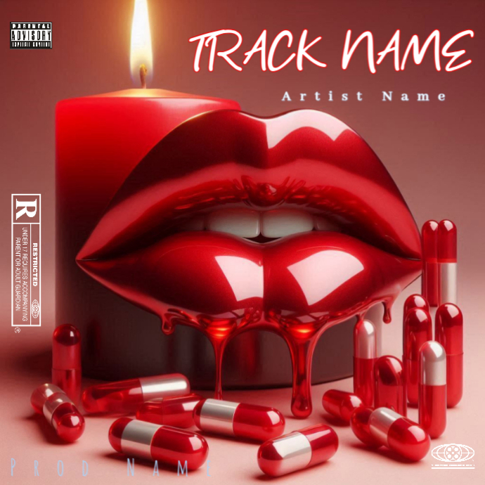 Red Mixtape Album Cover Template | PosterMyWall