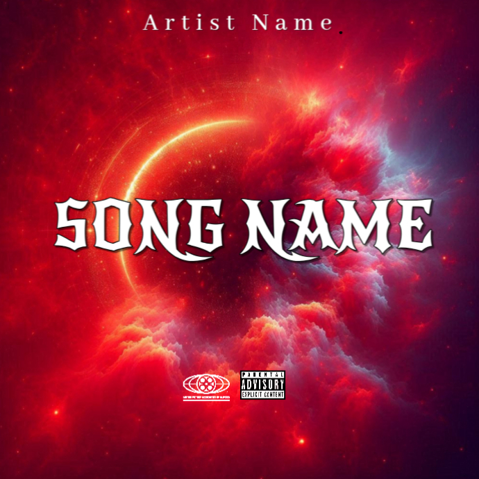 Red Mixtape Album Cover Template | PosterMyWall