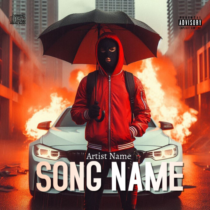 Red Mixtape Album Cover Template | PosterMyWall