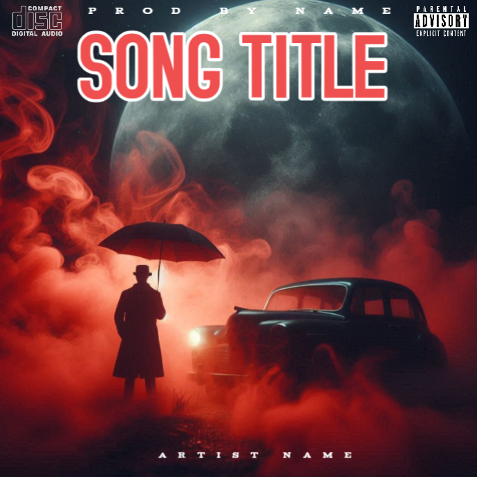 Red Mixtape Album Cover Template | PosterMyWall