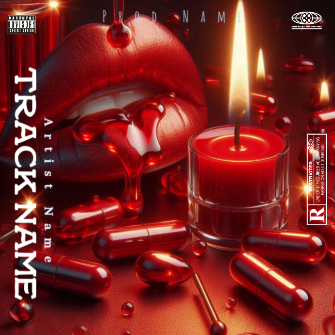 Red Mixtape Album Cover Template | PosterMyWall