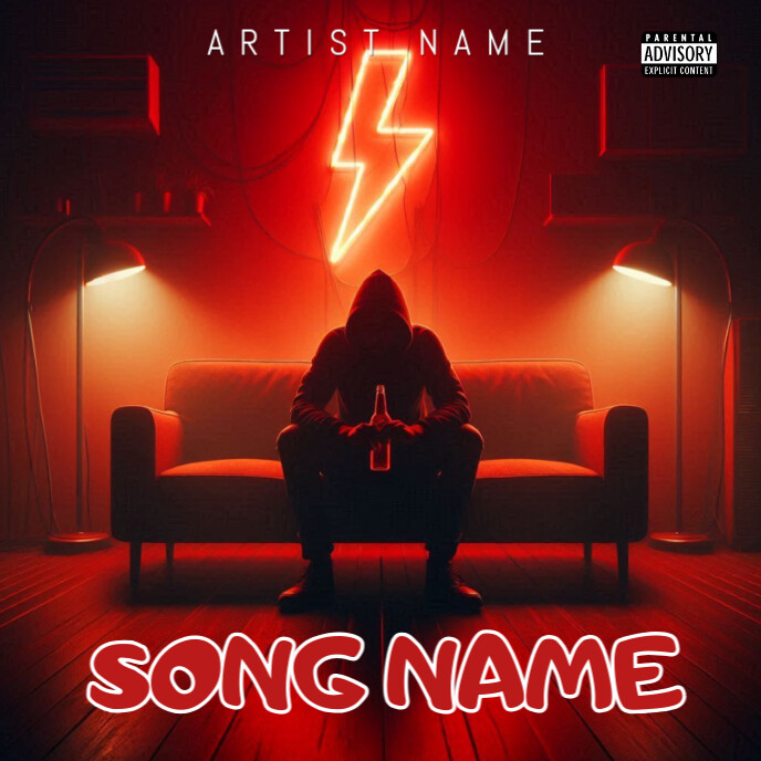 Red Mixtape Album Cover Template | PosterMyWall