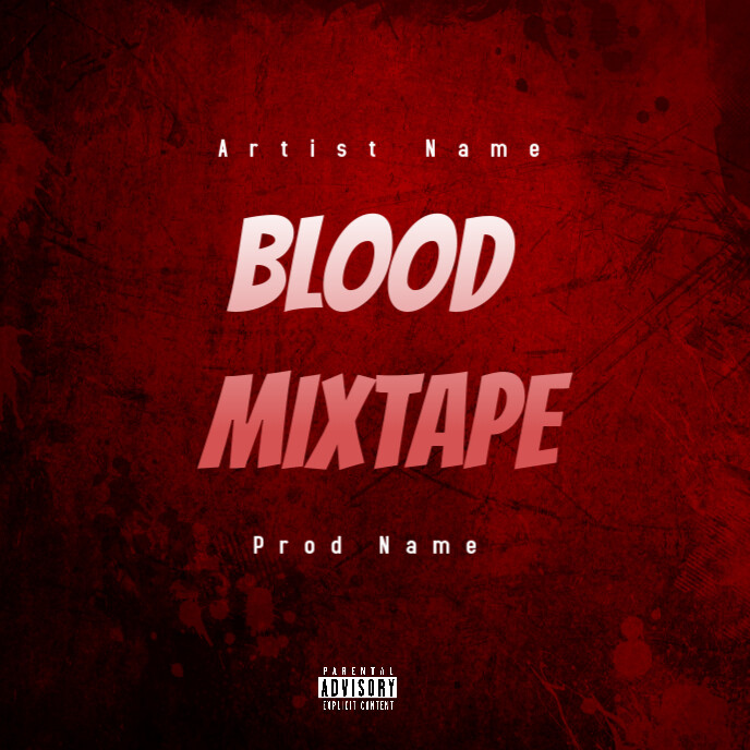 Copy of Red Mixtape Album Cover | PosterMyWall