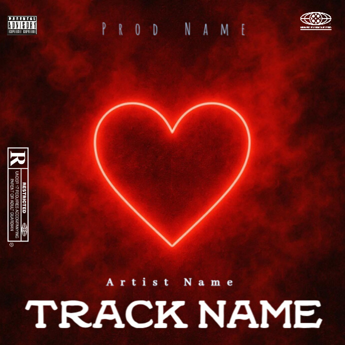 Red Mixtape Album Cover Template | PosterMyWall