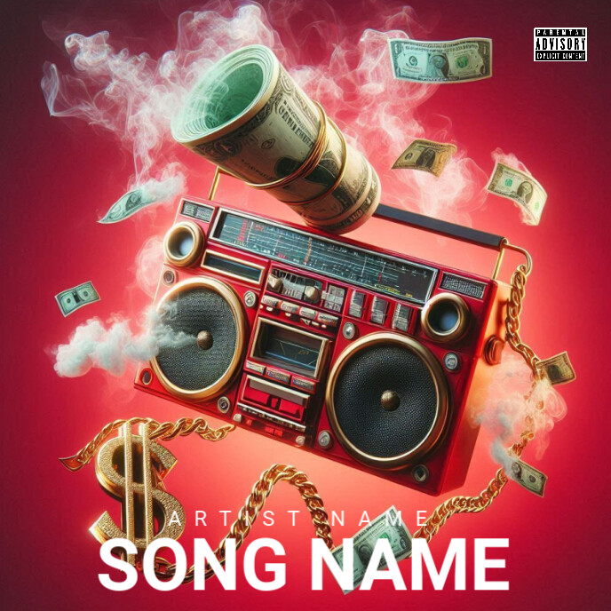 Red Mixtape Cover Album Cover Template | PosterMyWall