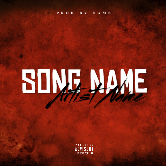 Plantilla de Red Mixtape Cover Album Cover | PosterMyWall