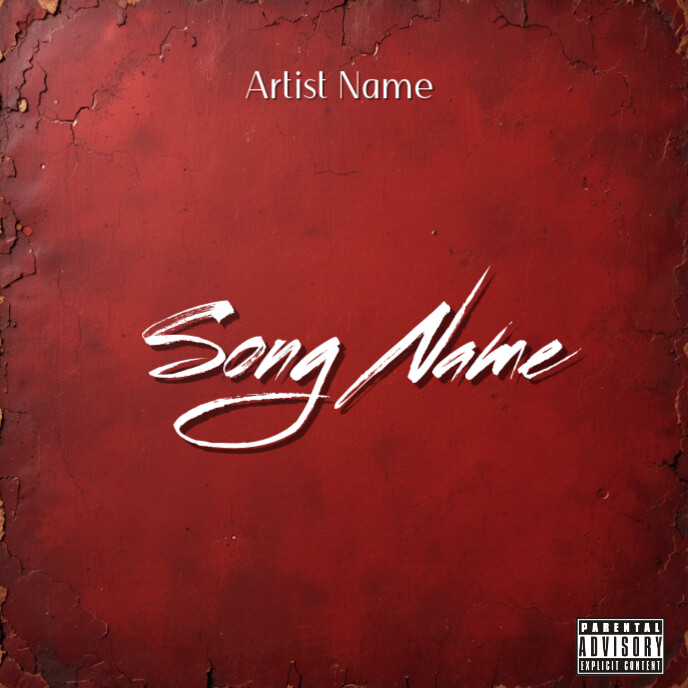 Red Mixtape Cover Album Cover Template | PosterMyWall