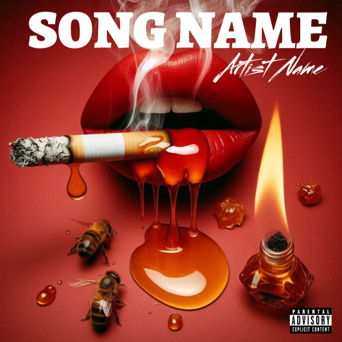 Red Mixtape Cover Template | PosterMyWall
